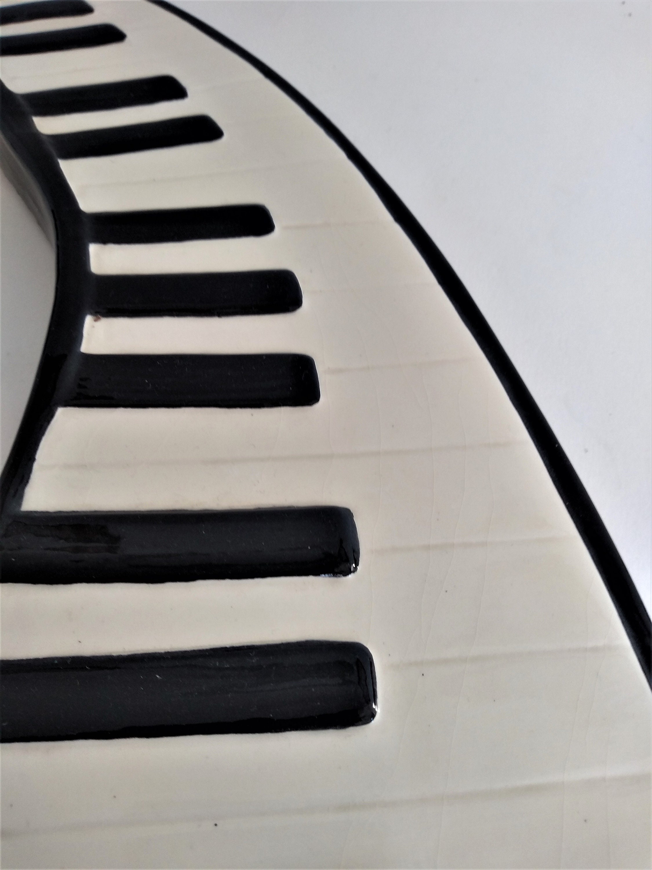 18 Ceramic Piano Keyboard Wall Hanging Vintage Ceramic | Etsy Canada