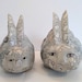 6" Antique Vintage Japanese Rabbits | Antique Japan Rabbit ...