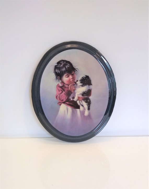 11 Vintage Shellac Wall Art Indigenous Girl Girl and | Etsy