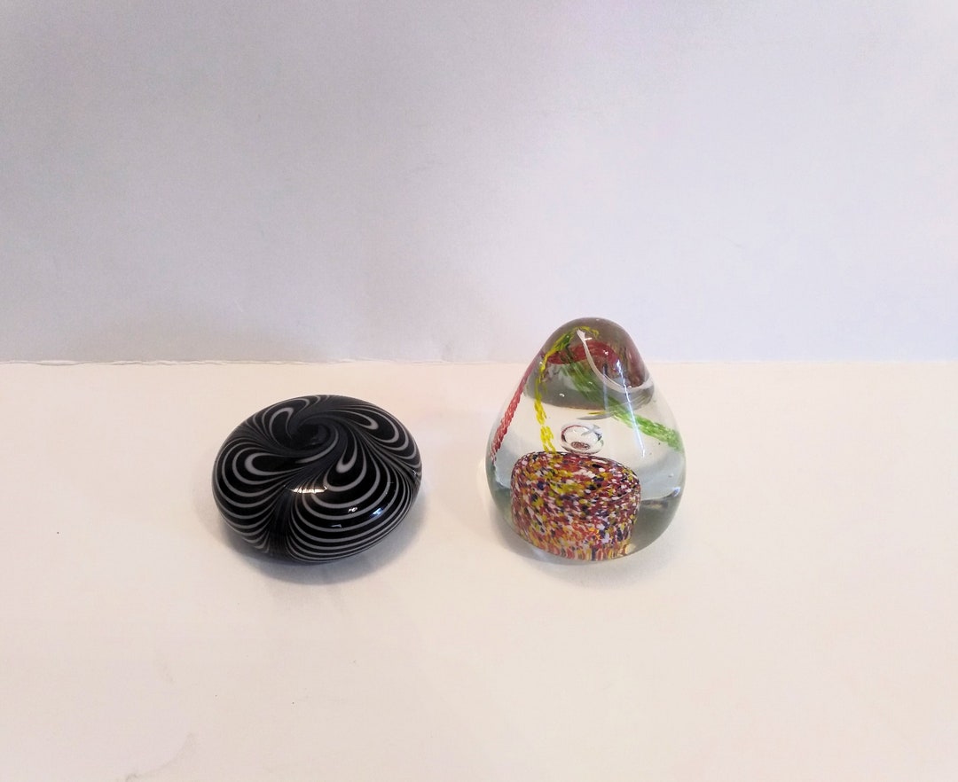 Art Glass Paperweight | Vintage Glass Paperweight | Art Glass | Signed ...