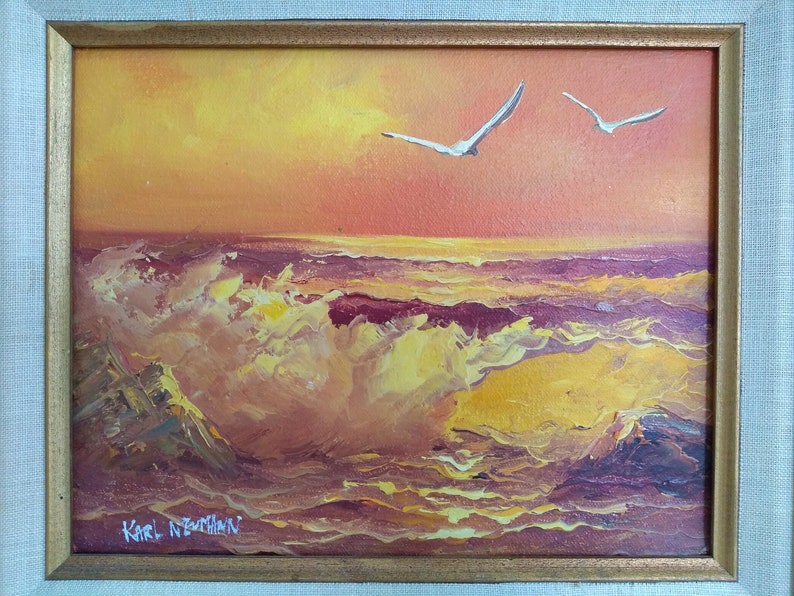 18 Karl Neumann Original Painting Vintage Framed - Etsy