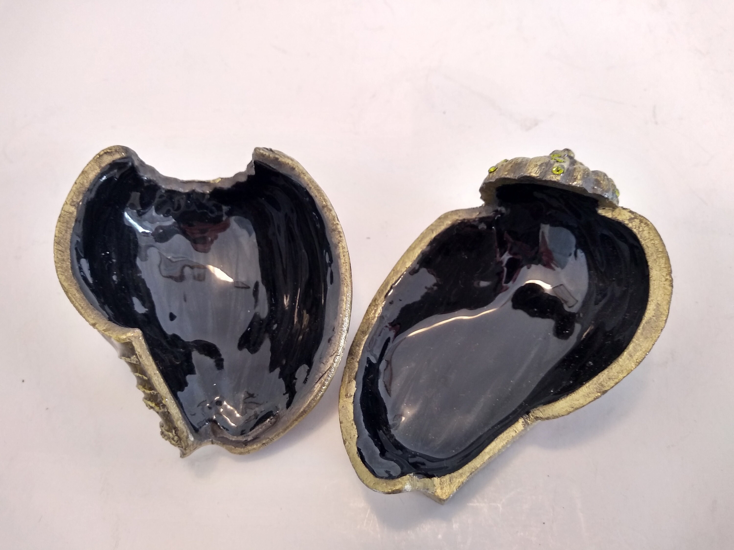 Sea Shell Trinket Box Enamel Shell Trinket Box Jewelry Box | Etsy