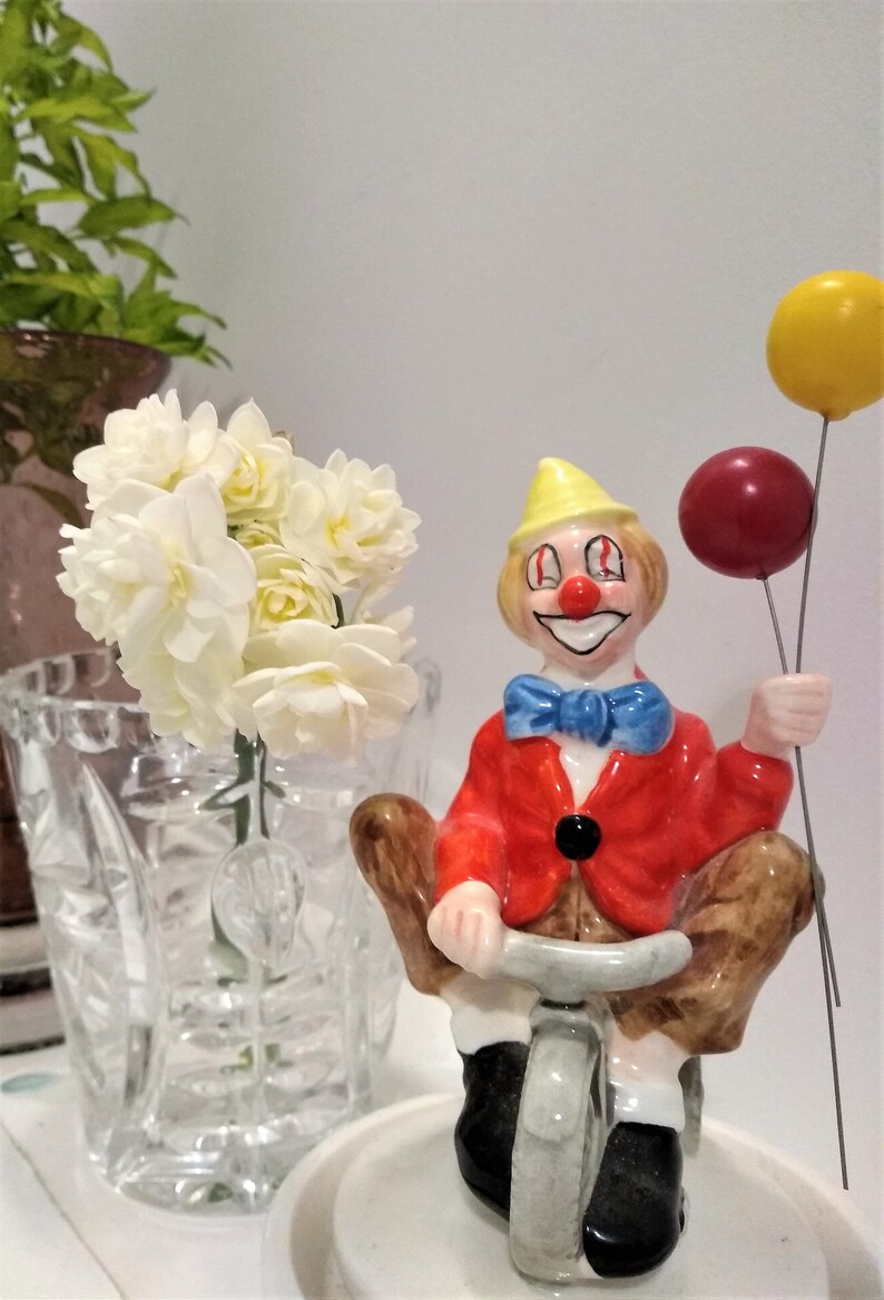 Vintage Clown Music Box Porcelain Clown Music Box Circus Etsy