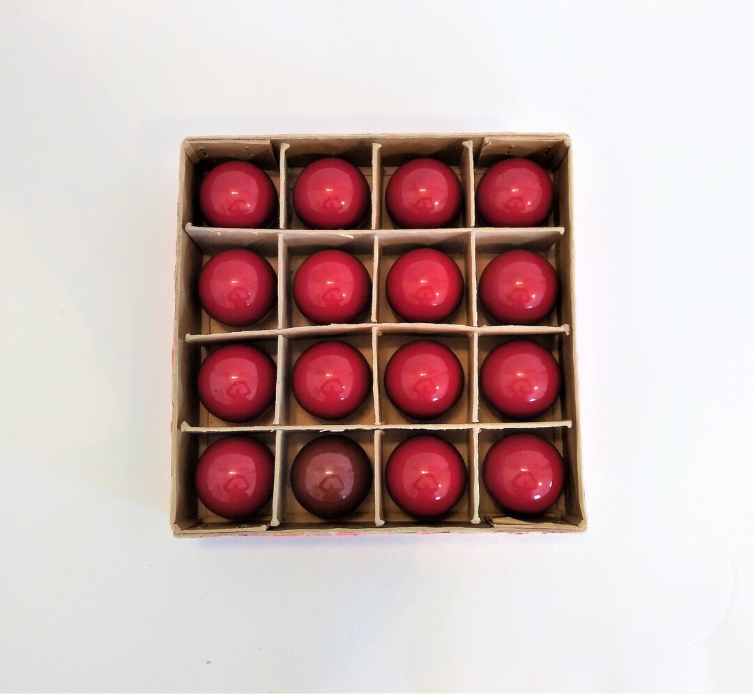 Vintage English Snooker Balls Complete Set of 16 Original Box | English ...