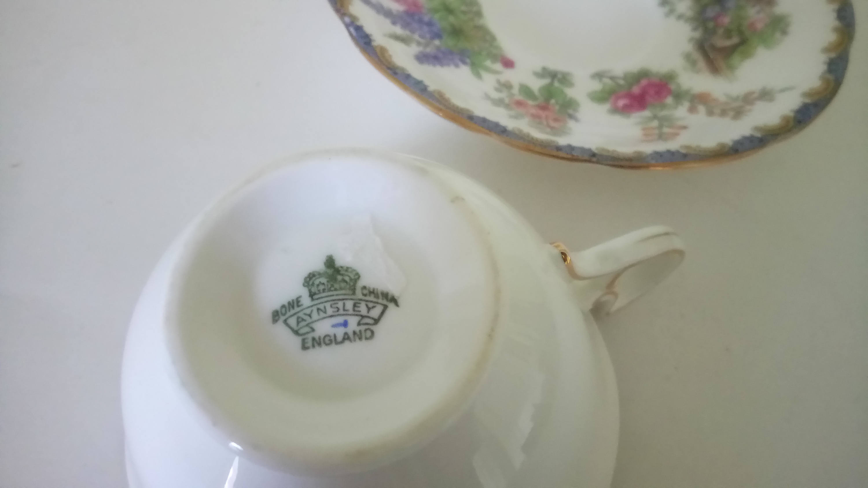 Antique Aynsley Garden Gate Pattern Cup and Saucer - Etsy