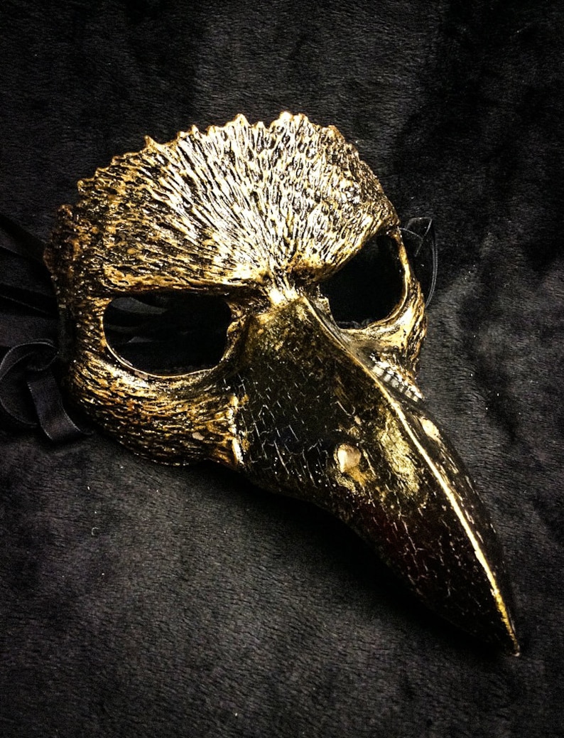 Raven mask crow mask masquerade mask costume mask | Etsy