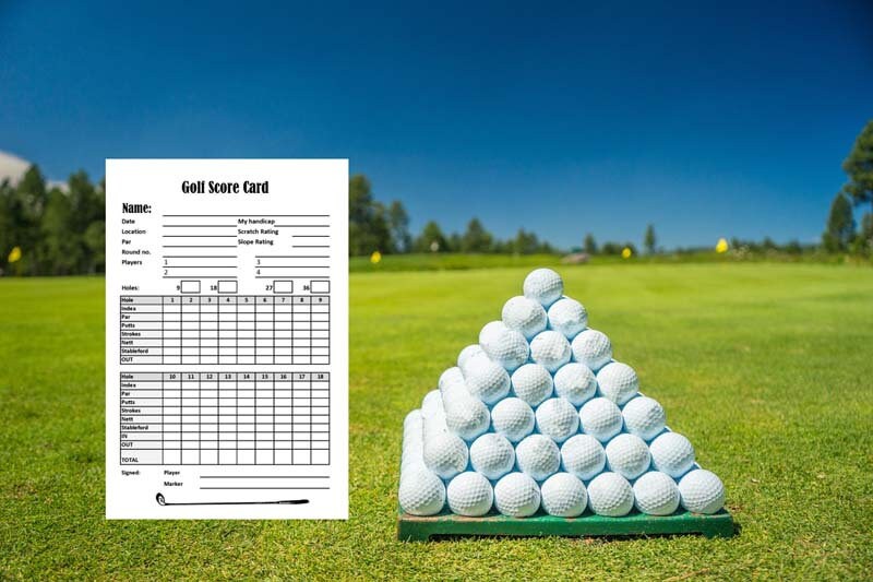 Golf Score Card Printable Download JPG/PNG/PDF Golf Records Golf Log ...