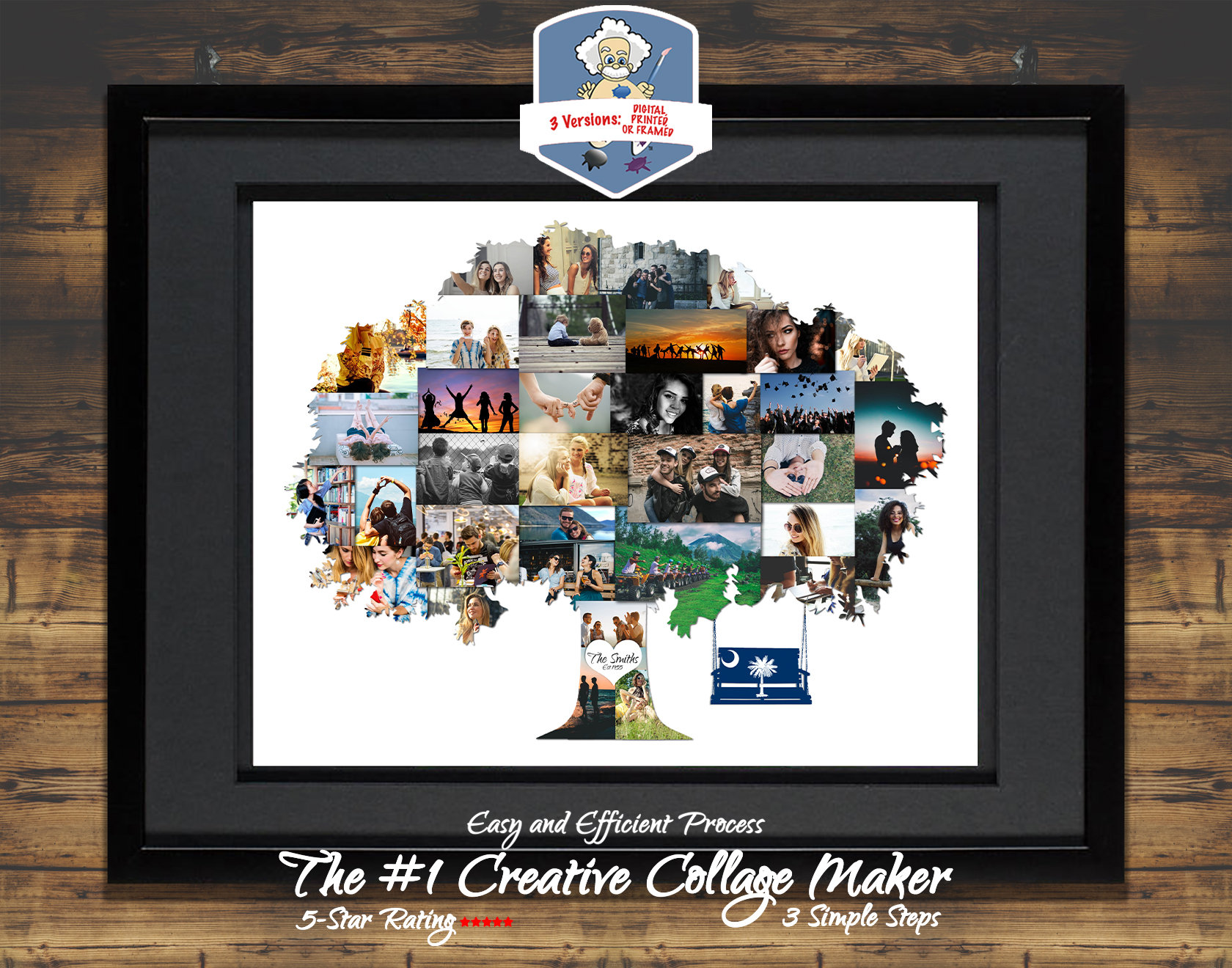 Family Tree Photo Collage-Family Photo Collage-Personalized Collage ...