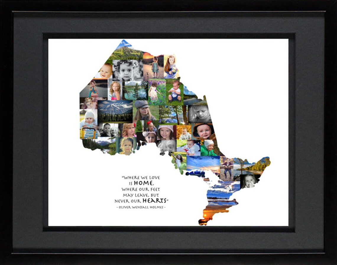 Ontario Canada Photo Collage Canadian Picture Collage - Etsy
