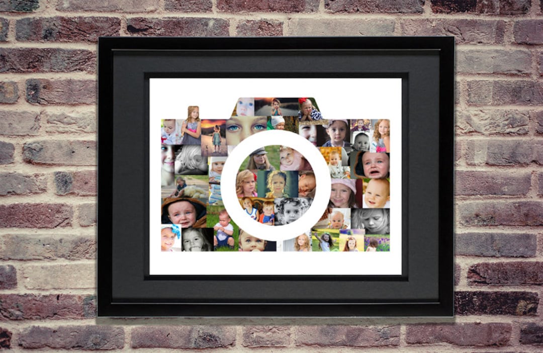 Custom Camera Photo Collage | Photographer Gift | Camera Wall Art ...