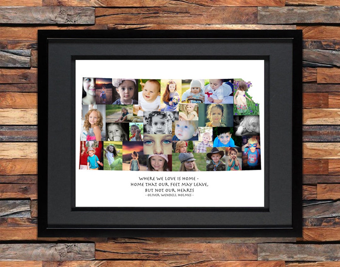 Kansas Photo Collage | Kansas Art | Kansas Map | Kansas Wall Art ...