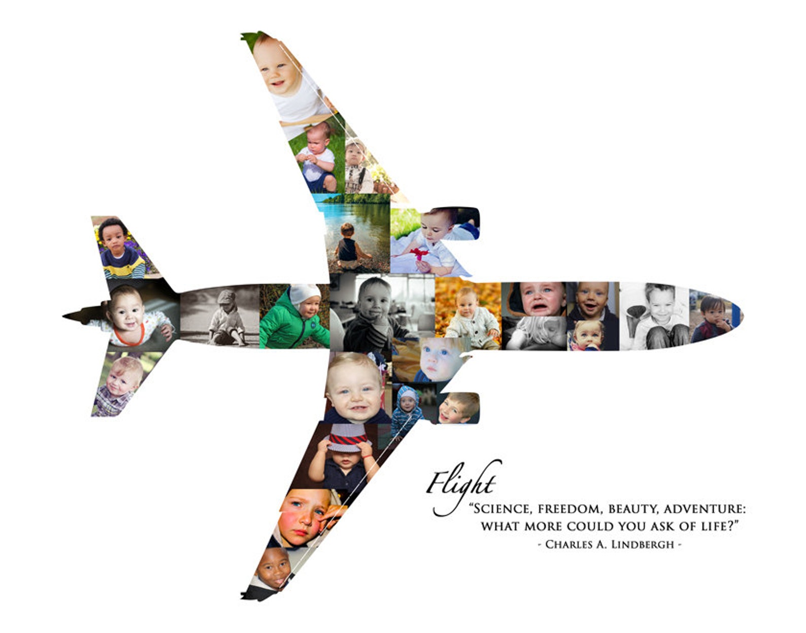 Airplane Collage Airplane Photo Collage Airplane Decor Airplane Nursery ...