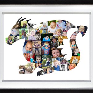 Dragon Photo Collage | Dragon Art | Dragon Wall Art | Dragon SVG ...