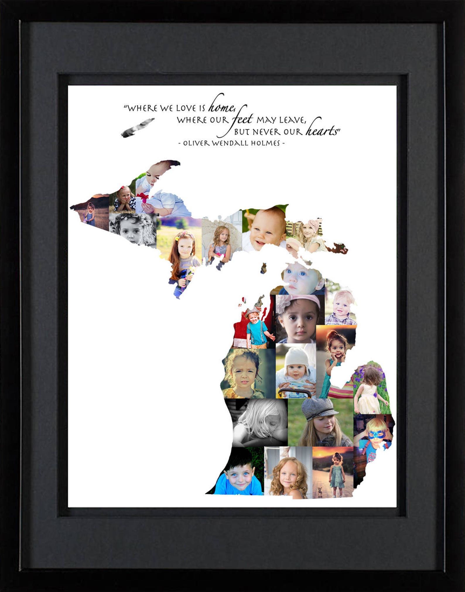 Michigan Photo Collage Michigan SVG Michigan Art - Etsy
