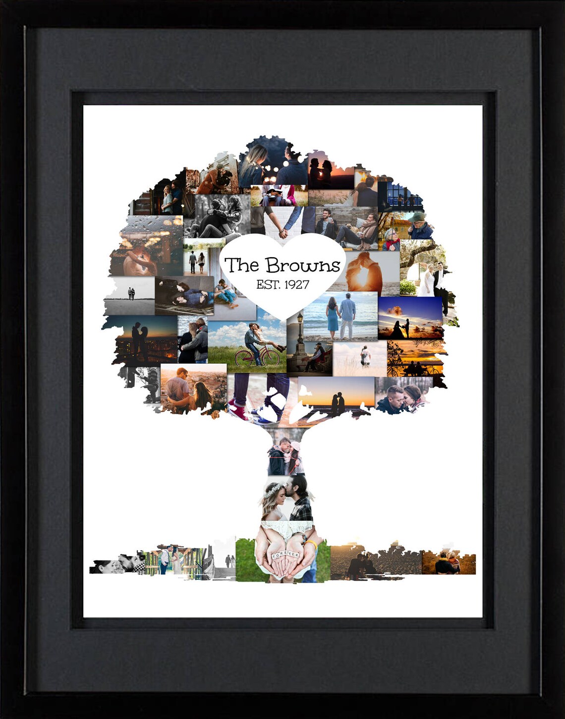 Family Tree Collage Family Tree Wall Art Family Tree Print - Etsy