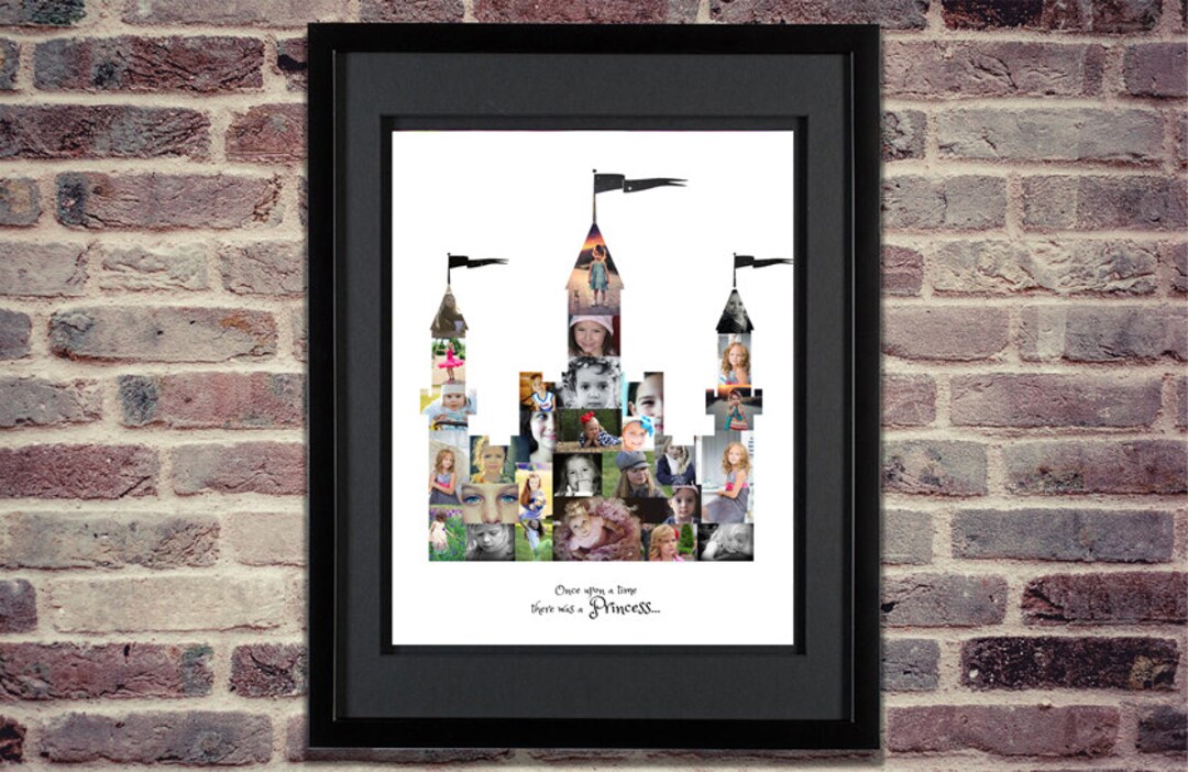 Disney Castle Photo Collage | Cinderella Castle Collage | Disney Castle ...