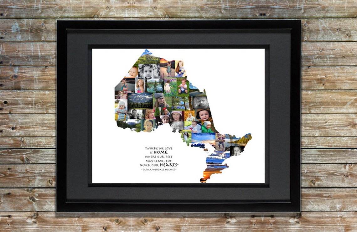 Ontario Canada Photo Collage Canadian Picture Collage - Etsy