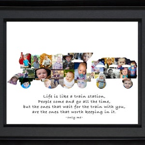 Train Photo Collage Train SVG Train Decor Train Wall Art - Etsy