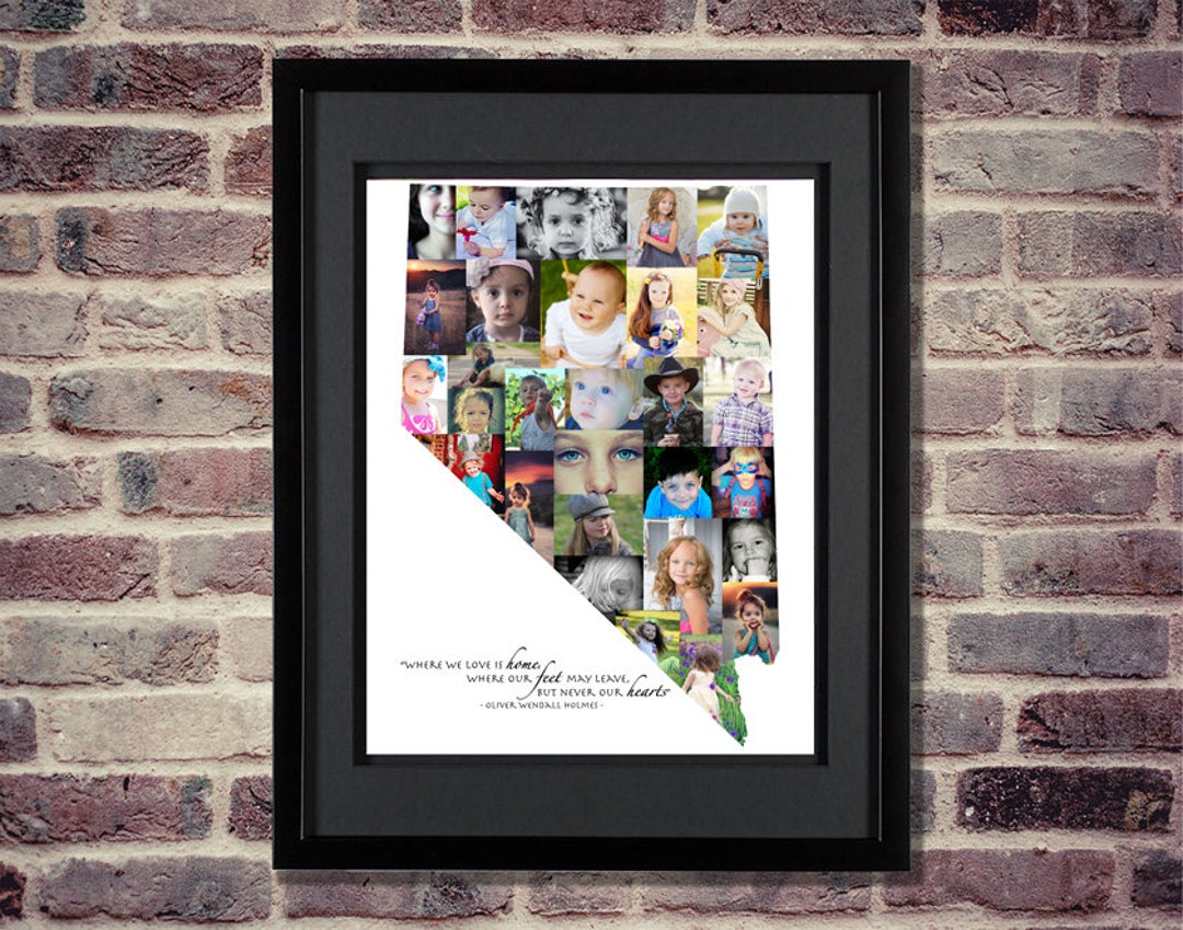 Nevada Photo Collage | Nevada Art | Nevada Wall Art | Nevada Map ...