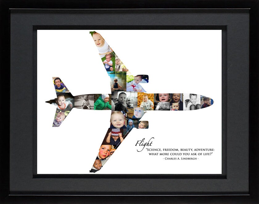 Airplane Collage Airplane Photo Collage Airplane Decor - Etsy