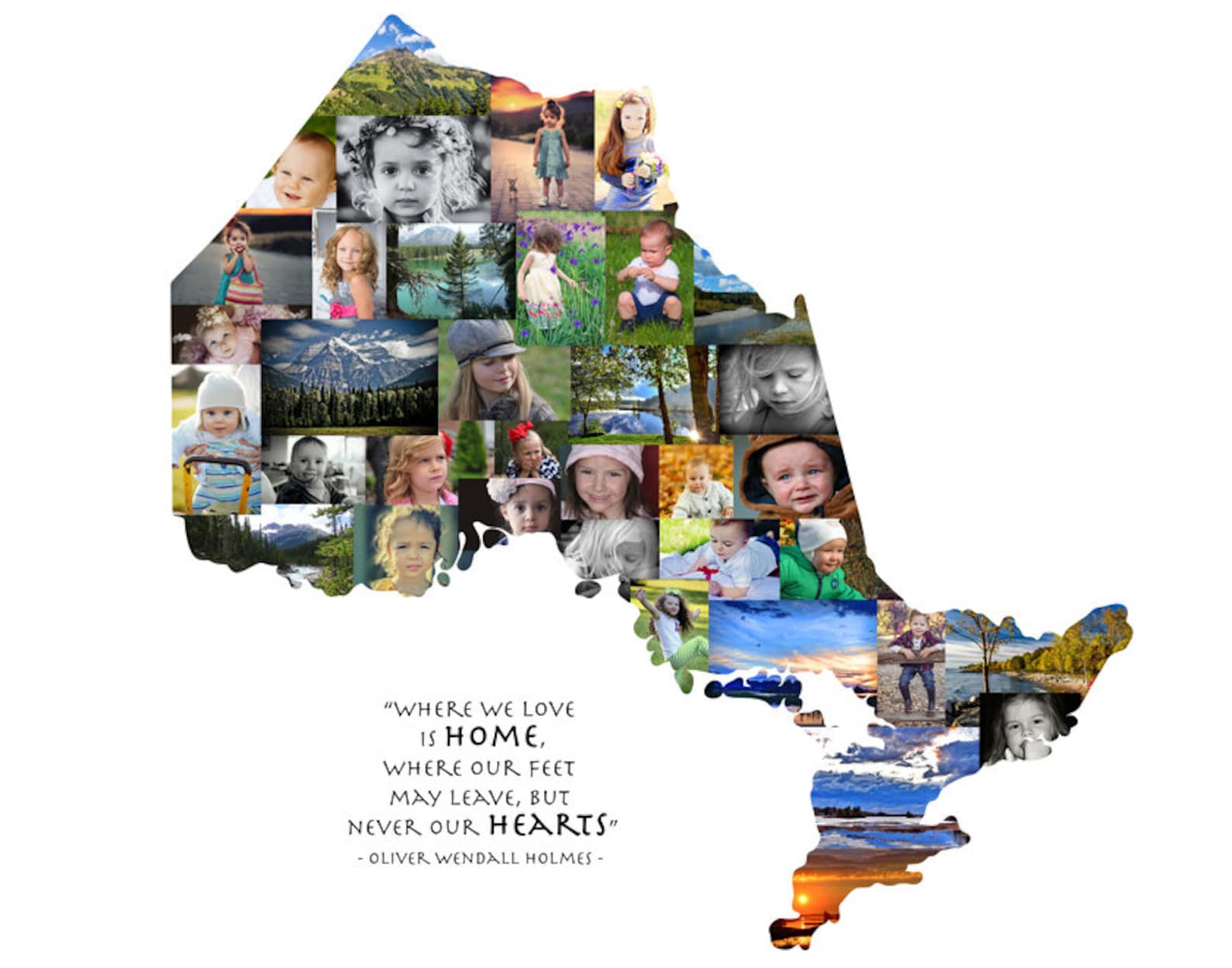 Ontario Canada Photo Collage Canadian Picture Collage - Etsy