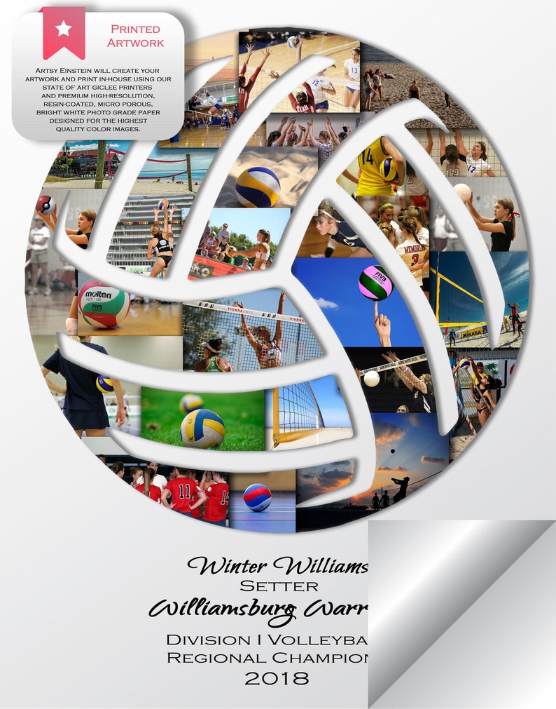 Volleyball Gift Personalized Volleyball Gift Custom Photo | Etsy