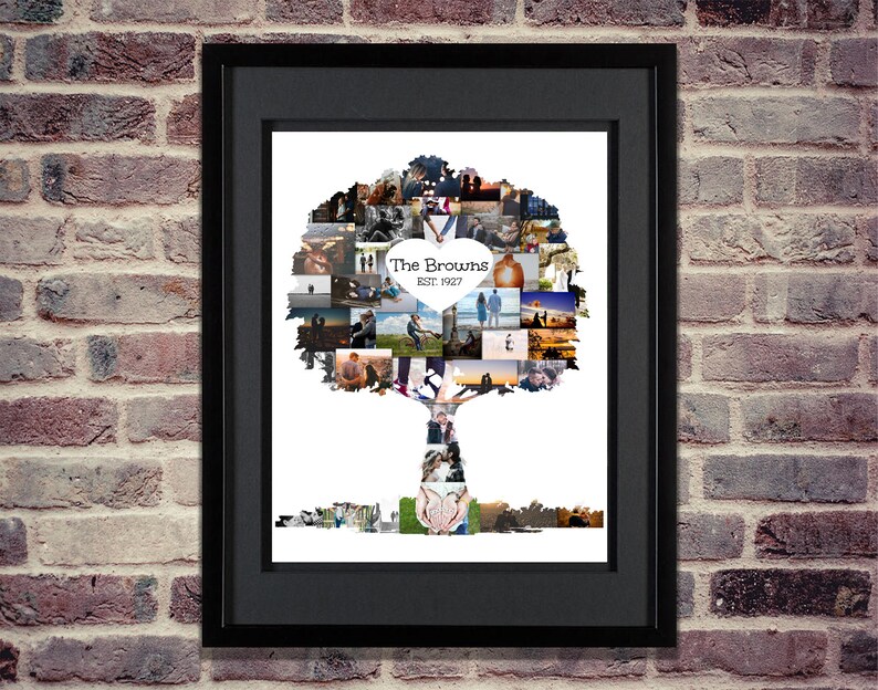 Family Tree Collage Family Tree Wall Art Family Tree Print - Etsy