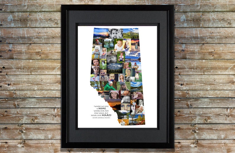 Alberta Canada Photo Collage Canadian Picture Collage | Etsy