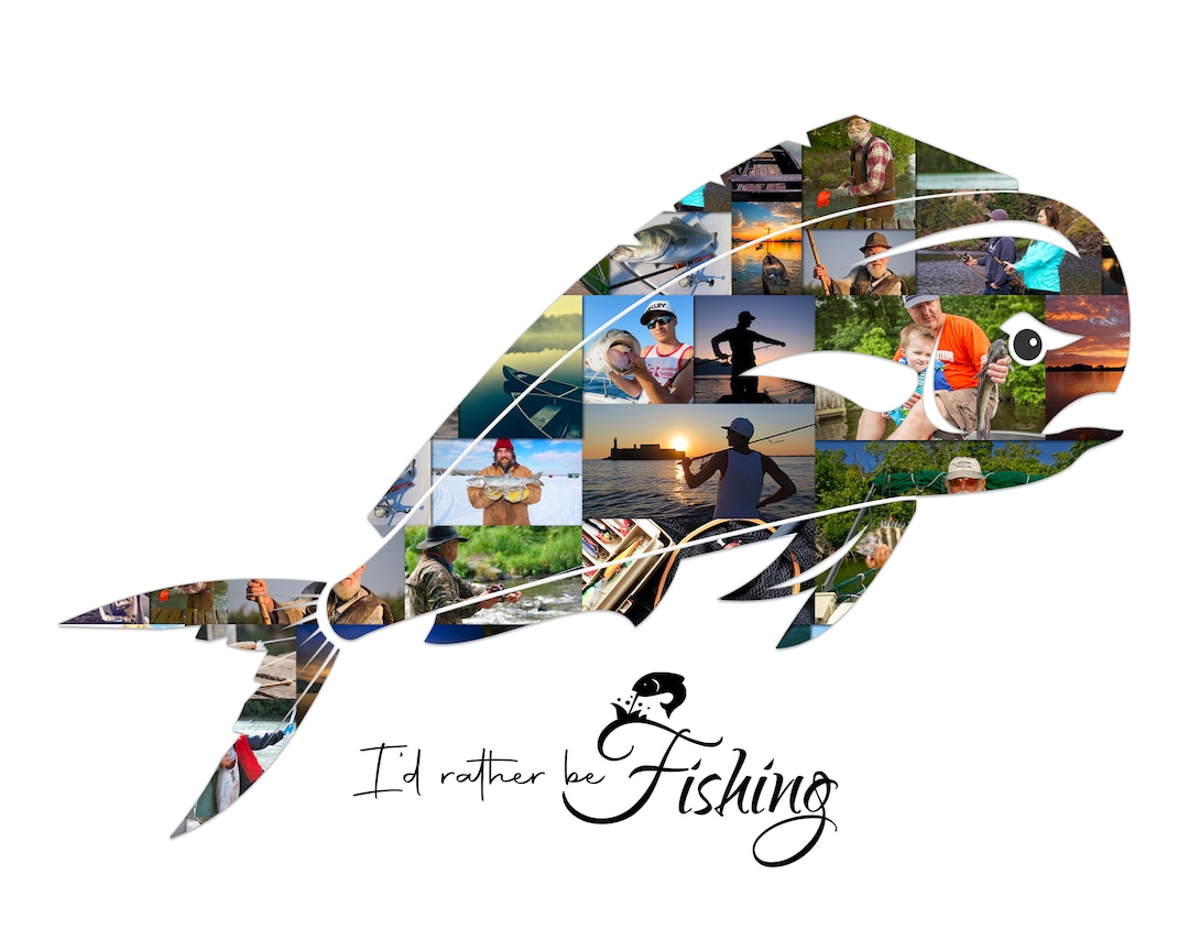 Mahi Mahi Photo Collage - Unique Saltwater Fishing Gift, Oceanic Fish ...
