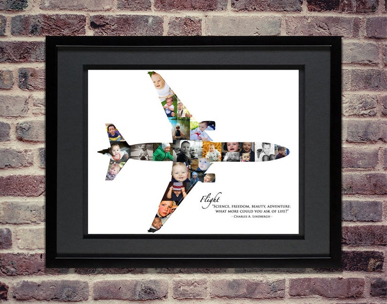 Airplane Collage Airplane Photo Collage Airplane Decor - Etsy