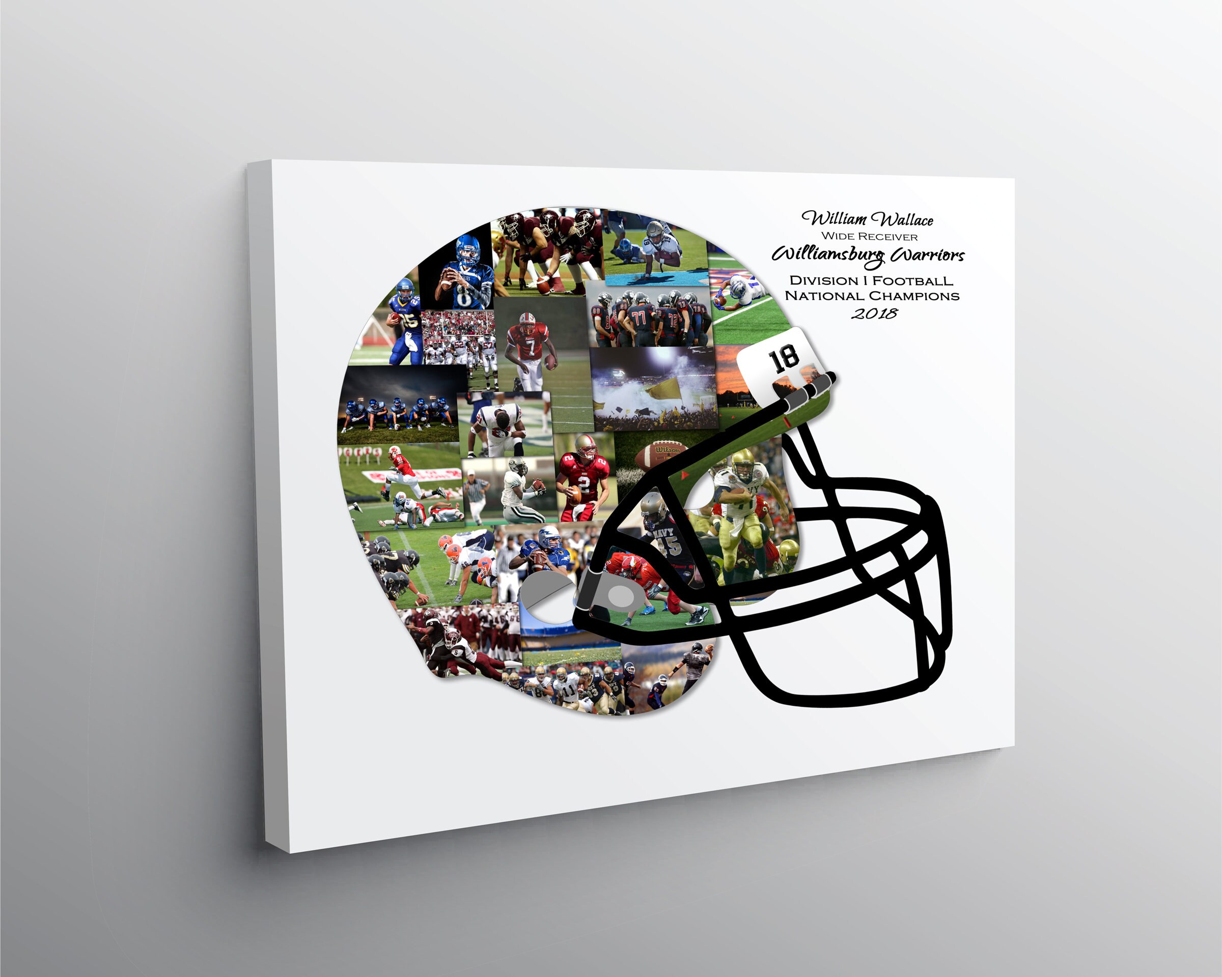 Football Gift Personalized Football Gift Custom Photo - Etsy