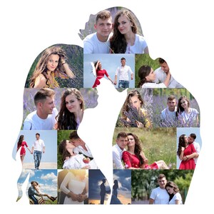 Engagement Photo Collage | Engagement Collage | Engagement Gift ...