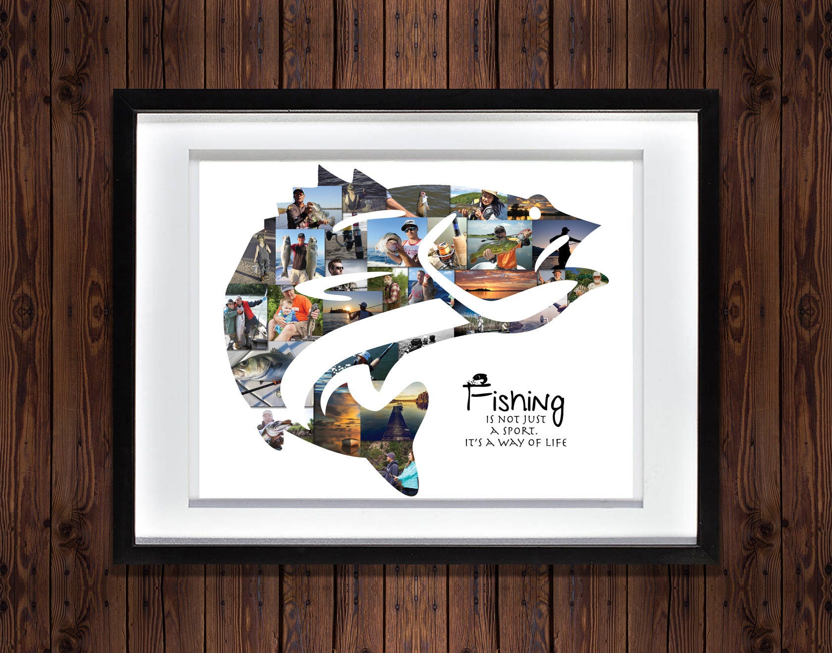 Bass Fish Photo Collage Bass Fishing Bass Fish SVG Bass | Etsy