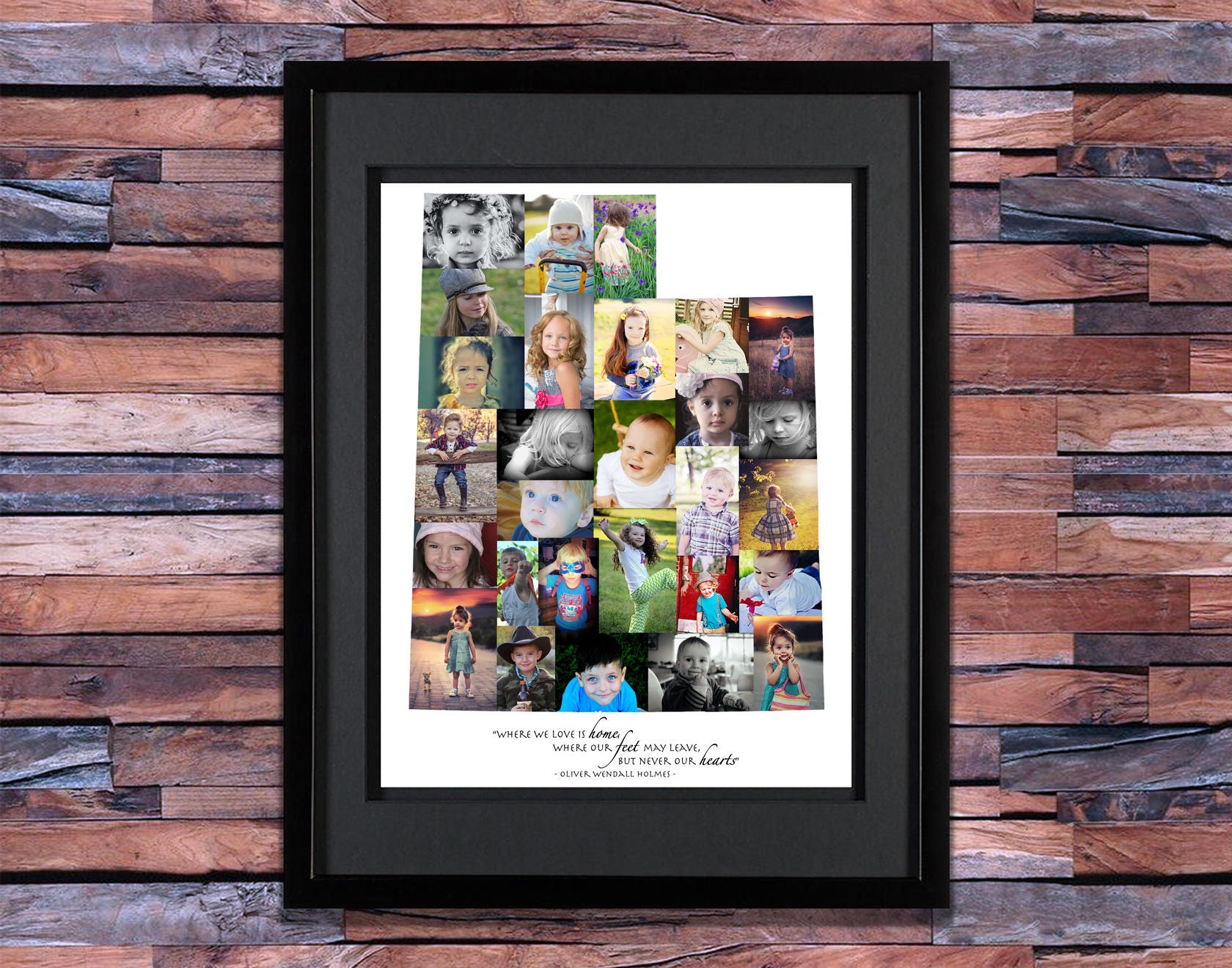 Utah Photo Map Utah Art Utah Wall Art Utah Map Utah | Etsy
