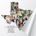 Texas Photo Map Texas Decor University of Texas Austin Texas Texas Wall ...