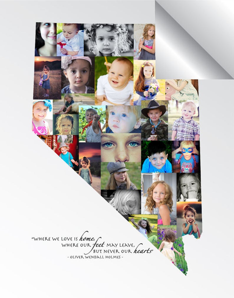 Nevada Photo Collage Nevada Art Nevada Wall Art Nevada | Etsy