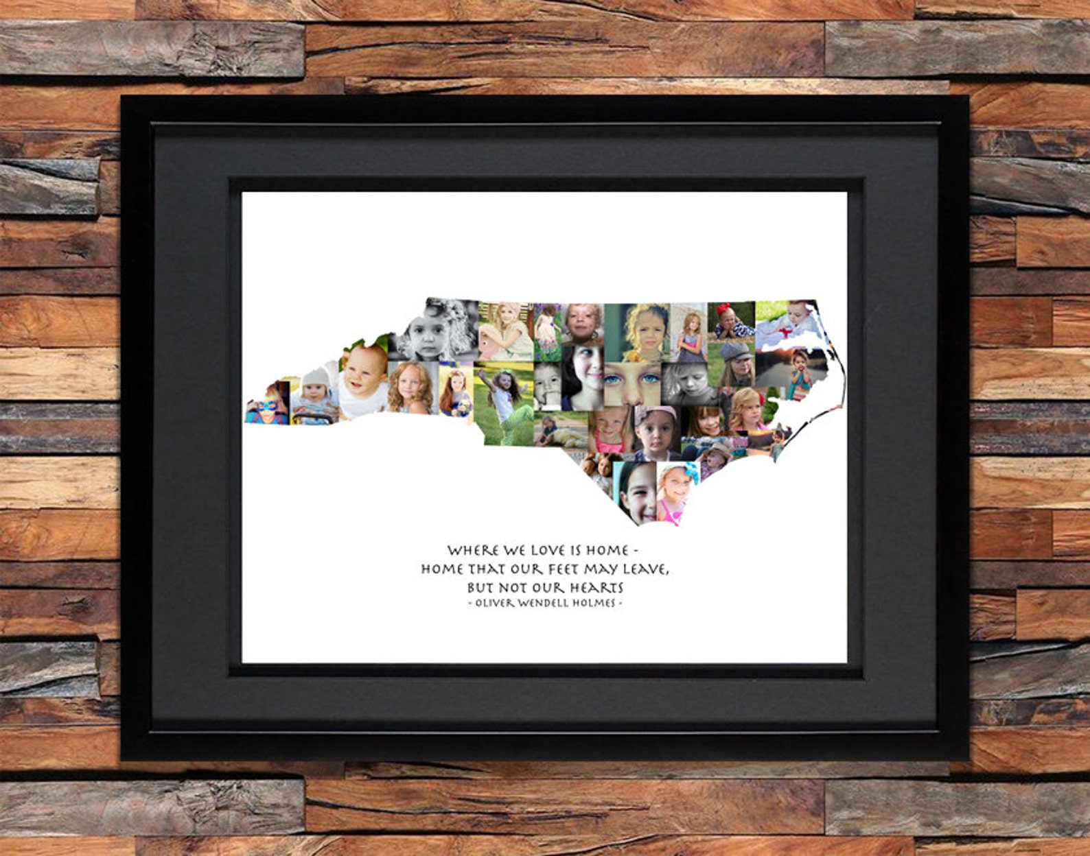 Custom North Carolina Photo Collage | Personalized NC Art | North ...