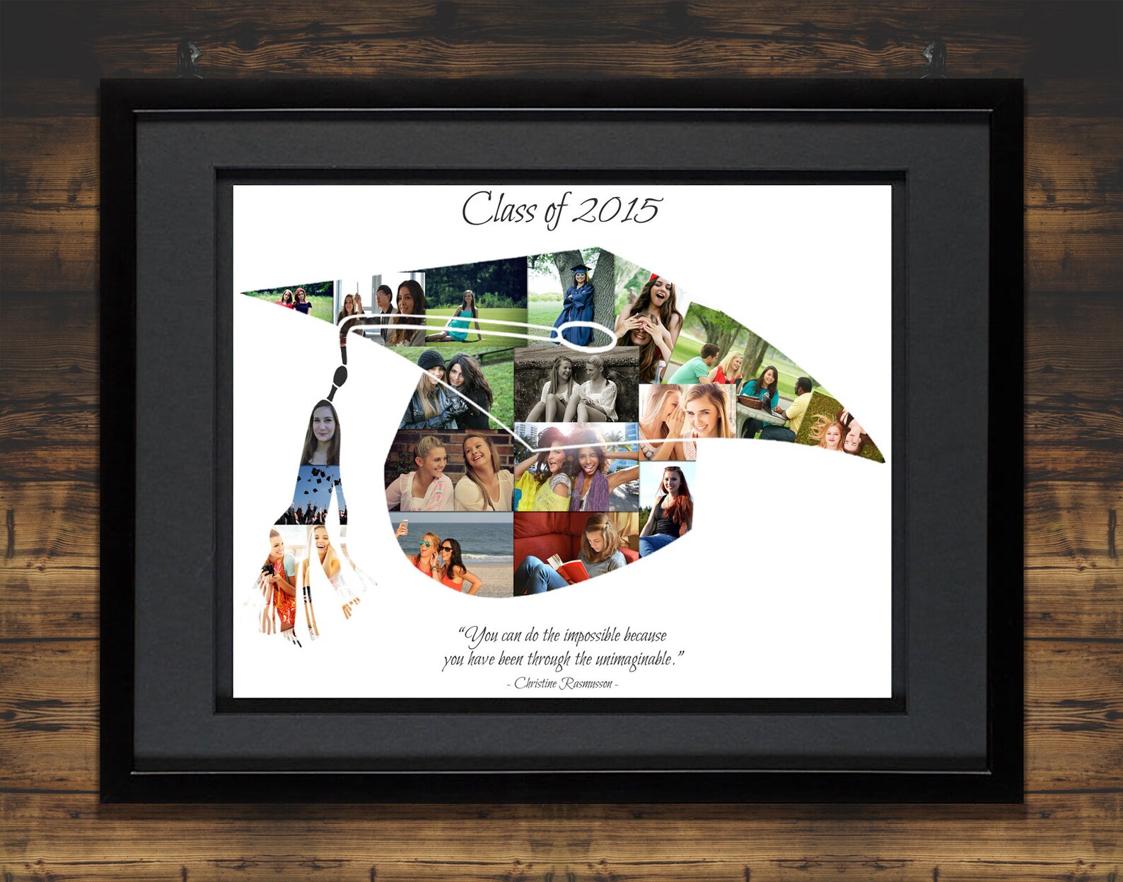 Graduation Collage Graduation Cap Collage Class of 2018 | Etsy