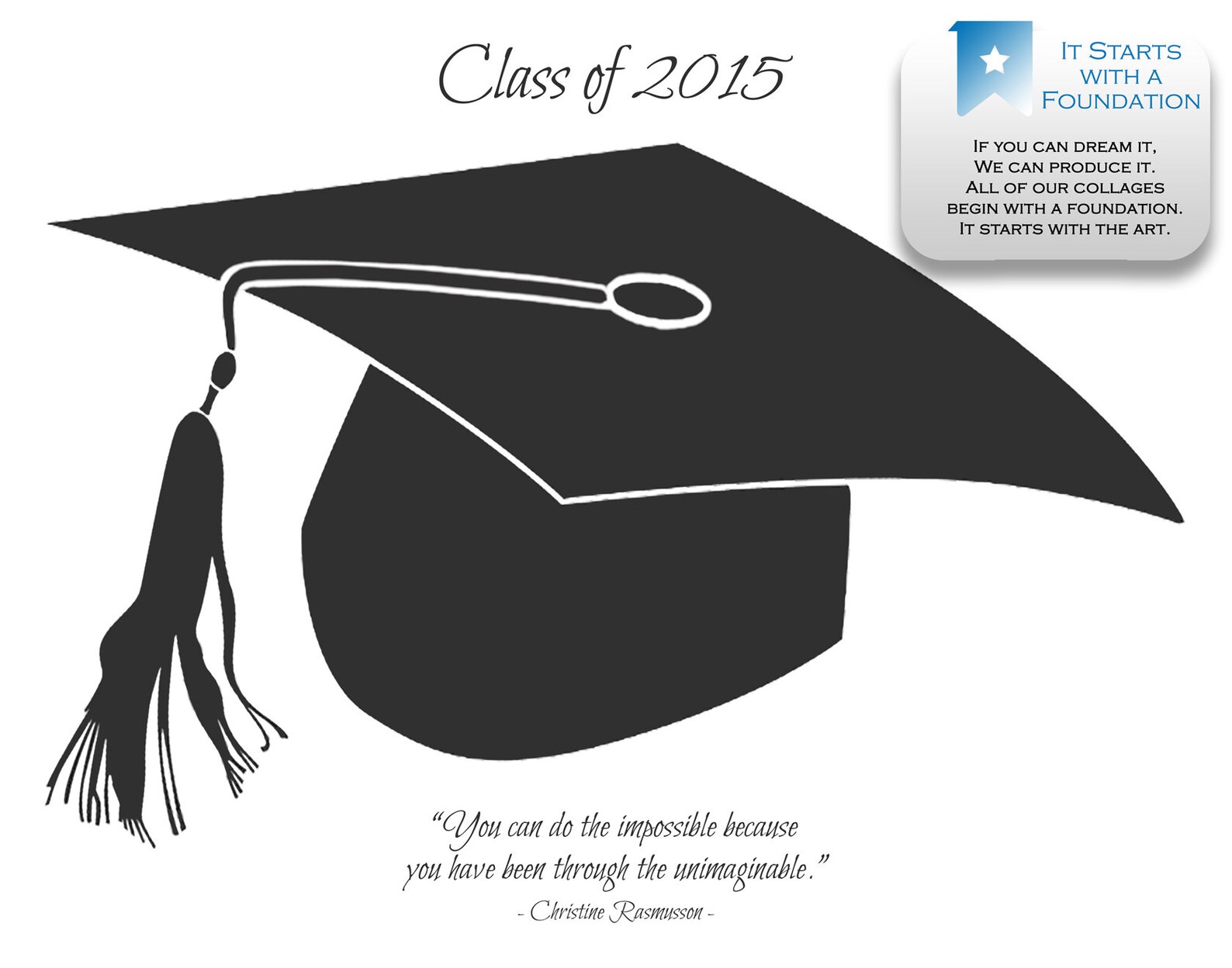 Graduation Collage Graduation Cap Collage Class of 2018 | Etsy