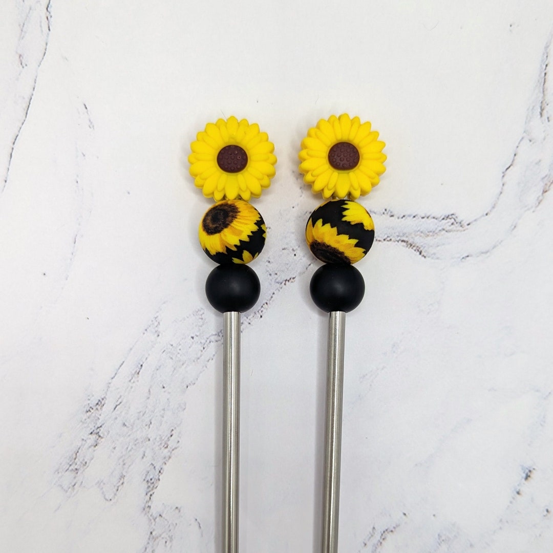 Amigurumi Sticks, Sunflowers, Ami Sticks, Set of 2, Sewing Sticks, Pair ...