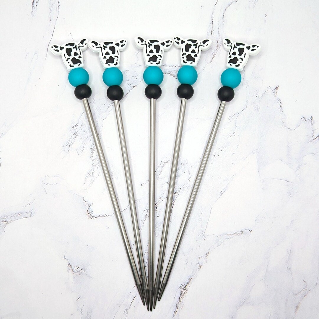 Amigurumi Sticks, Black and White Cow, Ami Sticks, Set of 5, Sewing ...