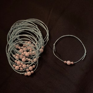 25 - Baptism Martyrika (witness Bracelets) / Wax Cord/round Cross Bead ...