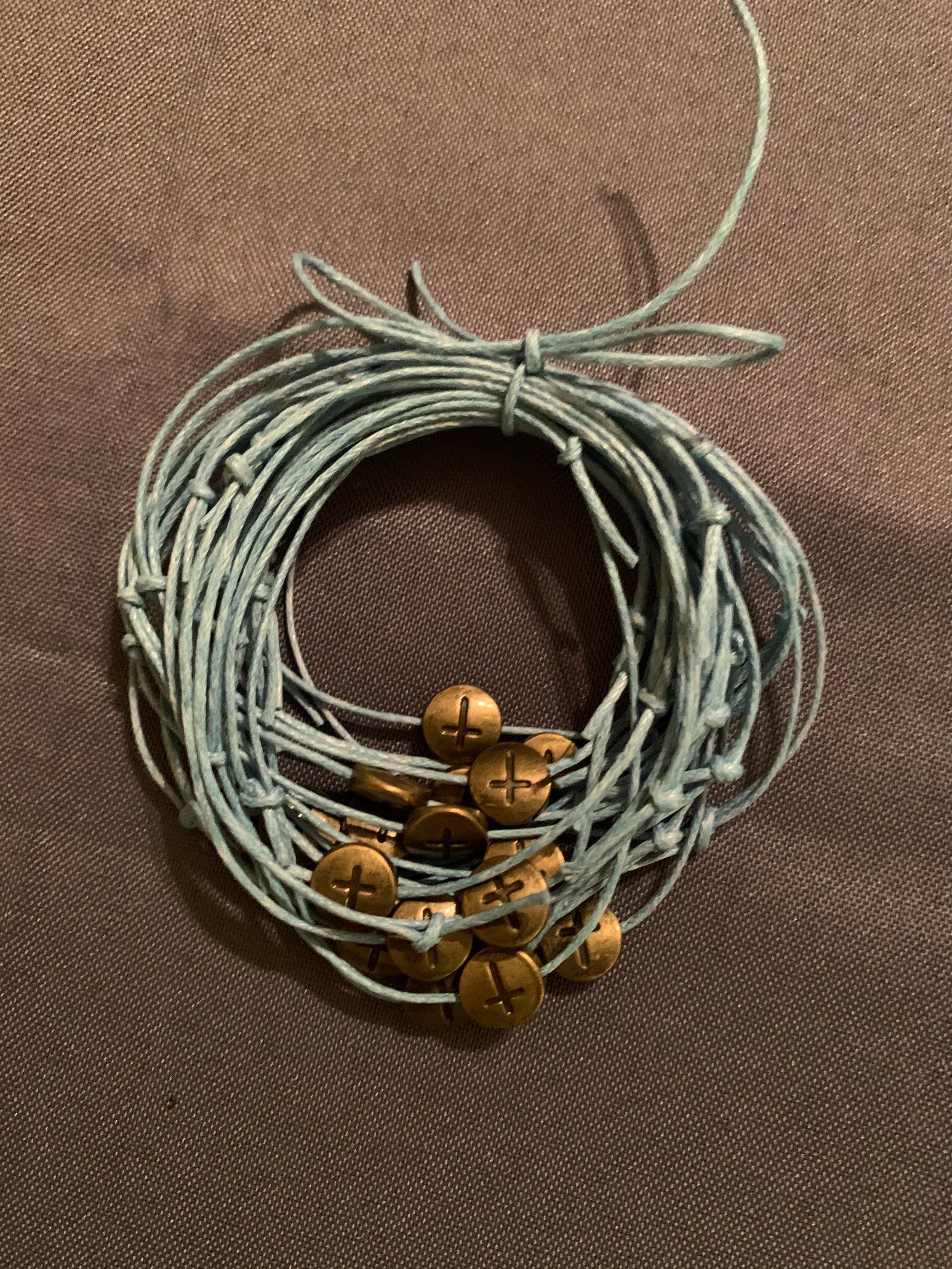 20x Baptism Martyrika witness Bracelets Bronze Round Cross - Etsy