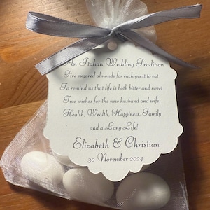 50 - Italian Bomboniere "confetti" Wedding Favors (candy Coated Almonds ...