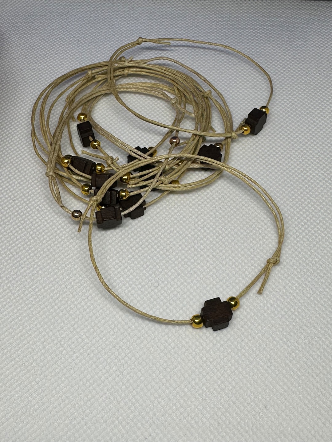 20- Baptism Martyrika (witness Bracelets) - Baptism Favors - Wood Cross ...