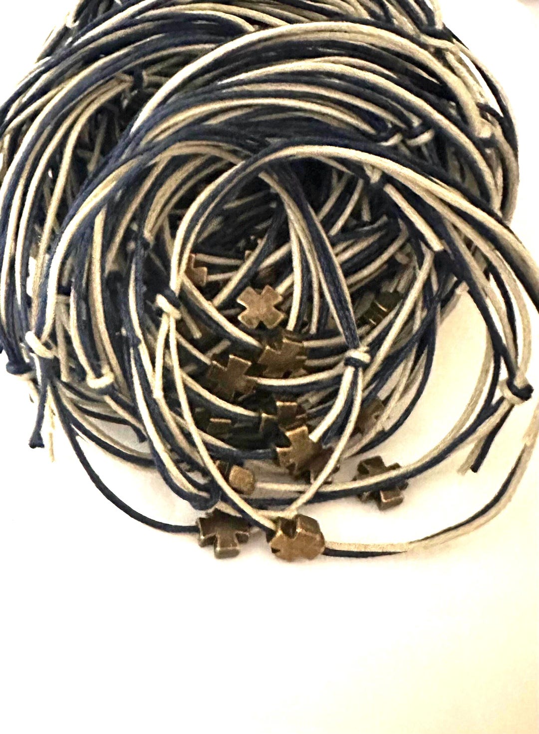 20 - Baptism Martyrika (witness Bracelets) Double Cord Bracelet With a ...