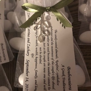 25 - Greek Boubounieres "koufeta" Wedding Favors (candy Coated Almonds ...