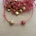 25 Baptism Martyrika Witness Bracelets Gold Cross & Pink Evil Eye Bead ...
