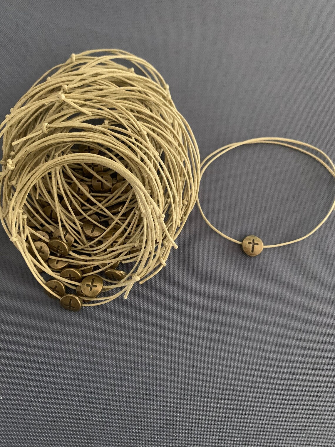 20x Baptism Martyrika witness Bracelets Bronze Round Cross - Etsy