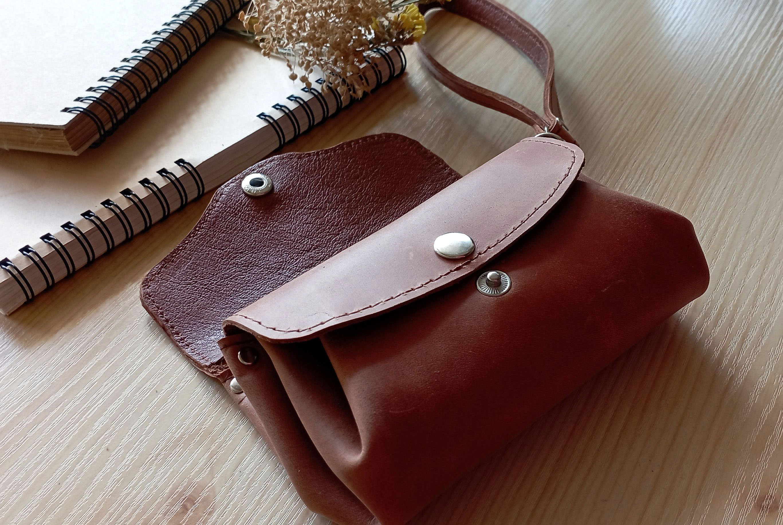 Mini Coin Purse Leather Accordion Wallet With Wrist Strap - Etsy